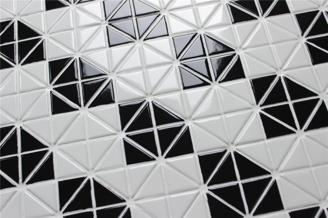 1'' Multi Diamond Shaped Glossy Porcelain Triangle Tile Mosaic Online ...