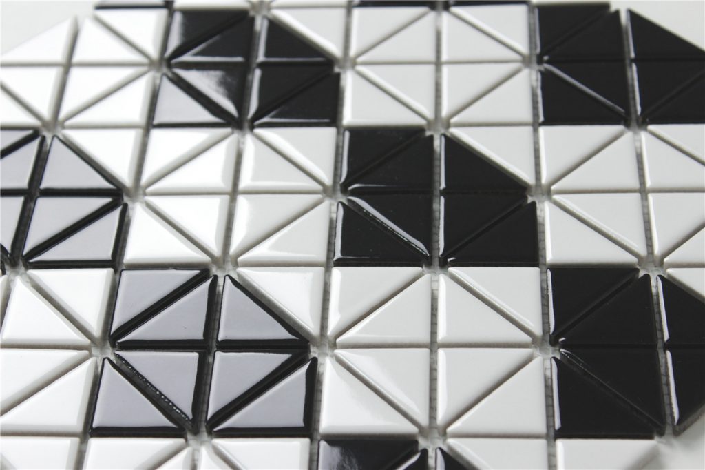 1'' Multi Diamond Shaped Glossy Porcelain Triangle Tile Mosaic Online ...