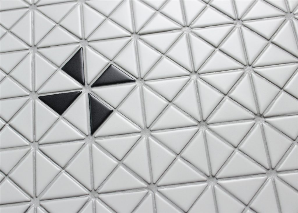 1'' Single Windmill Pattern Matte Porcelain Geometric Triangle Tile ...
