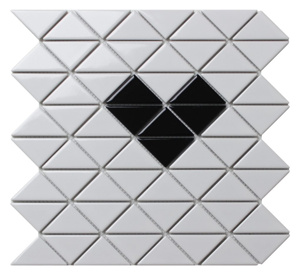 2'' Glossy Porcelain Triangle Mosaic Wall Tile Kitchen Backsplash - ANT ...