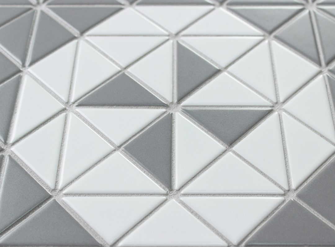 Windmill Pattern 2'' Matte Triangle Triangle Tile Flooring for Sale ...