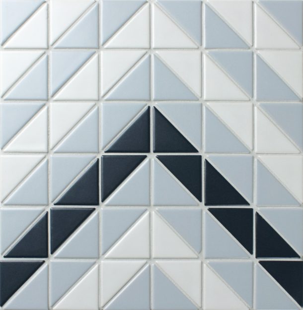 Blue Mountain Chevron 2'' Triangle Geometric Floor Tiles Sale - ANT ...