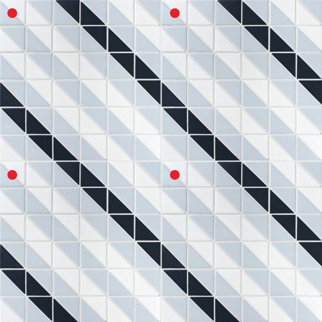 Blue Mountain Diagonal 2'' Triangle Decorative Geometric Tiles - ANT ...