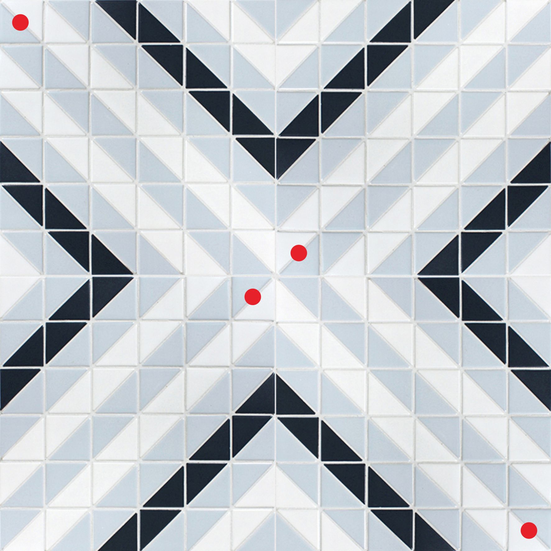 Blue Mountain Diagonal 2'' Triangle Decorative Geometric Tiles - ANT ...