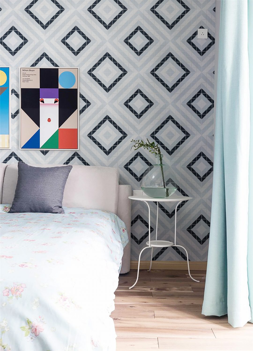 Blue Mountain Diagonal 2'' Triangle Decorative Geometric Tiles - ANT ...