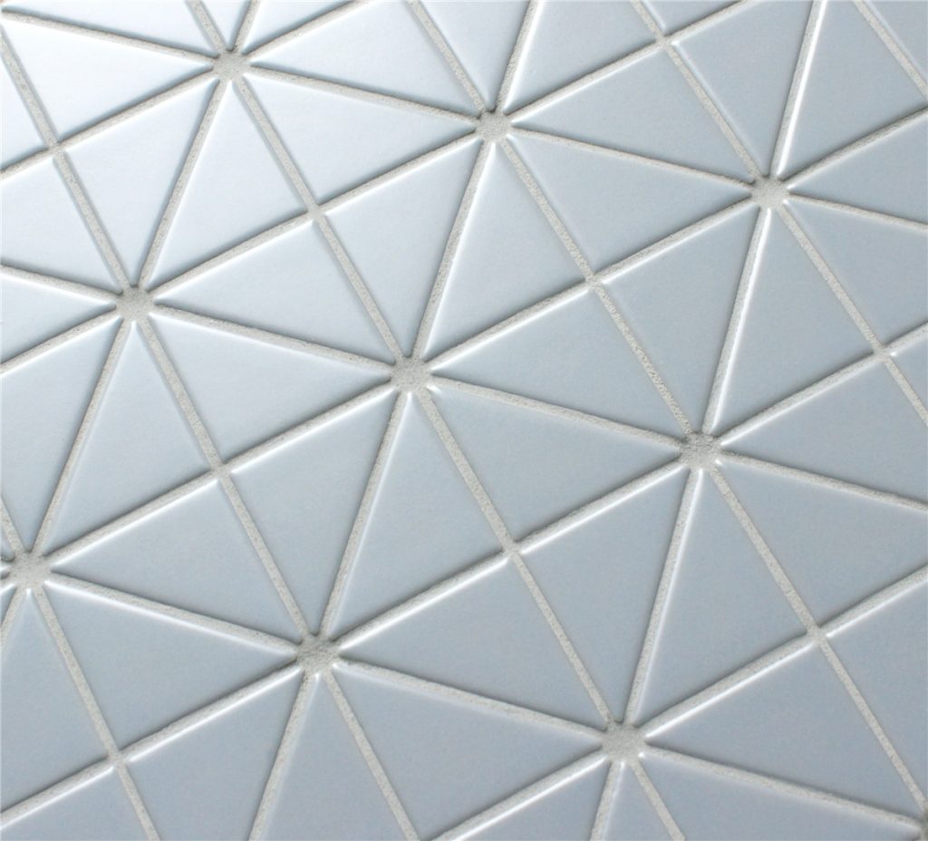 Blue Mountain 2'' Uncertain Gray Matte Triangle Geometric Accent Tiles ...