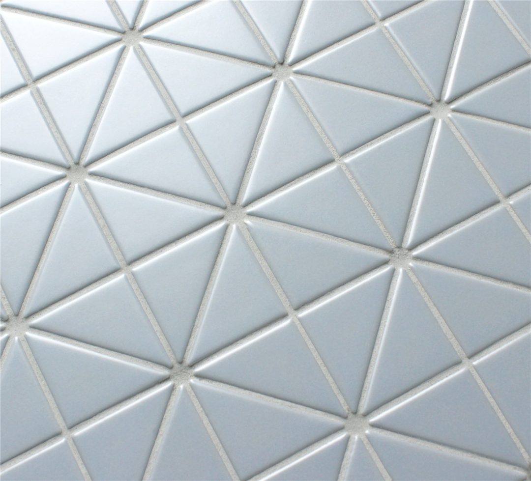 Blue Mountain 2'' Uncertain Gray Matte Triangle Geometric Accent Tiles ...