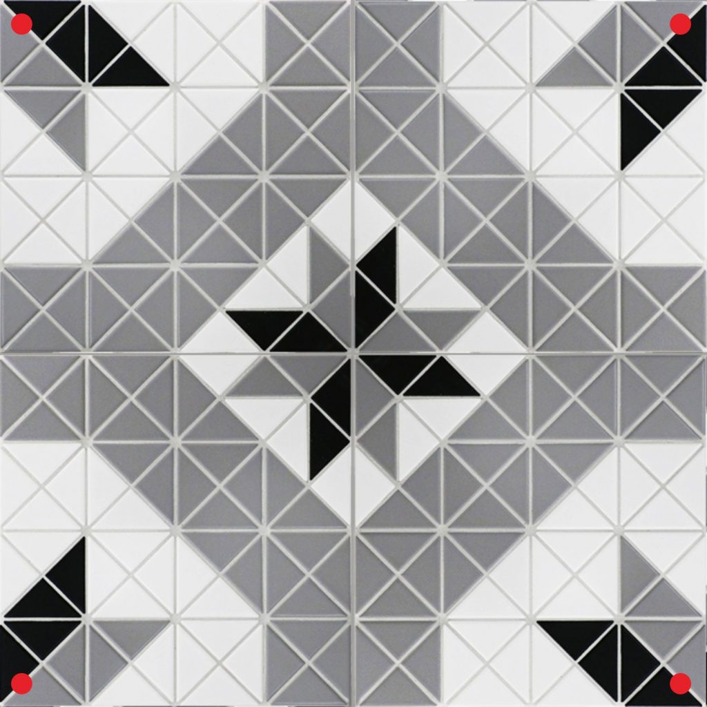 Classic Twist Blossom 2'' Triangle Geometric Tiles Floor - ANT TILE ...