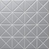 2'' Summit Gray Matte Triangle Tile Floor Mosaic - ANT TILE • Triangle ...
