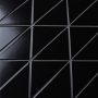 4" Linear Matte Black Triangle Tile Pattern For Floor Designs - ANT ...