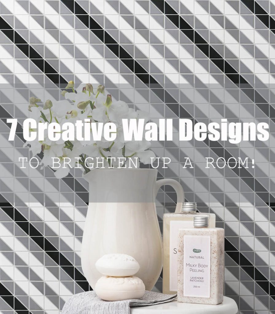 7 Creative Wall Designs To Brighten Up A Room - ANT TILE • Triangle ...