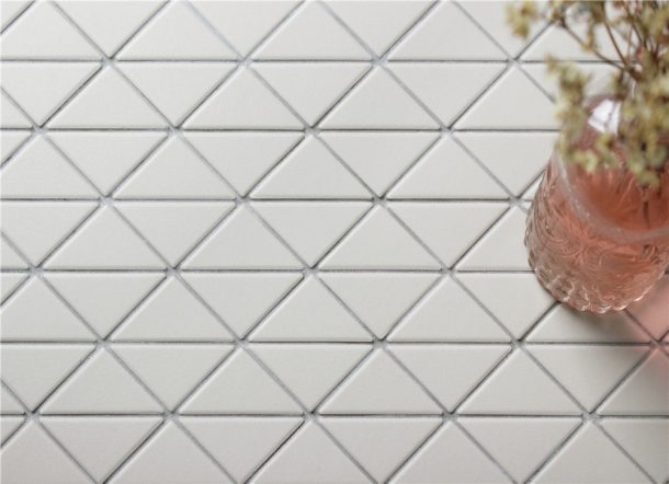 Castle Unglazed 2" Divine White Zip Connection Porcelain White Triangle ...