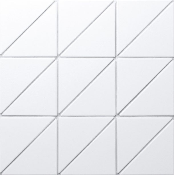 Castle Unglazed 4" Anti-slip Full Body Snowbound Linear White ...