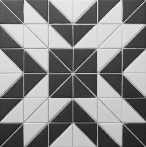 Castle Unglazed 2" Magic Cube B Pattern Geometric Triangle Mosaic ...